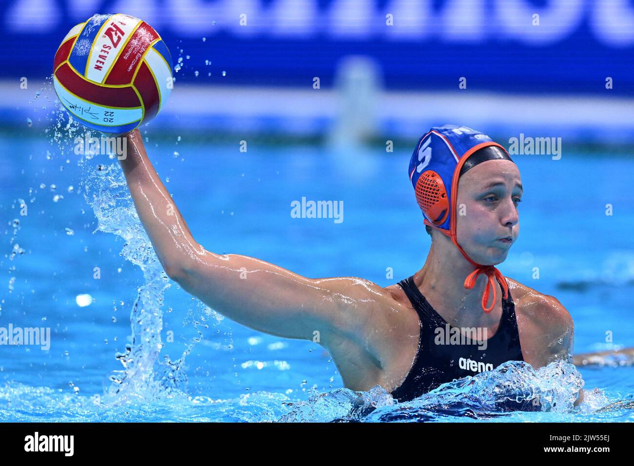 SPLIT, CROATIA - SEPTEMBER 3: Maartje Keuning of Netherlands in action ...