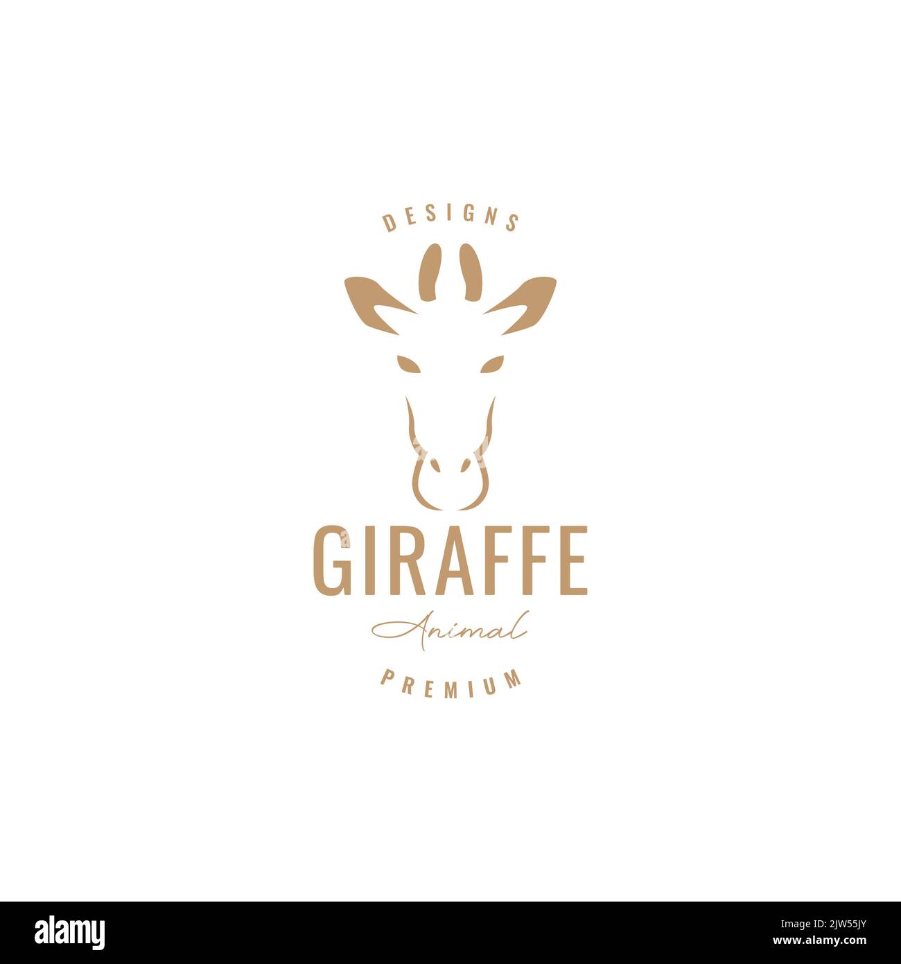 Portrait head neck giraffe Stock Vector Images - Alamy