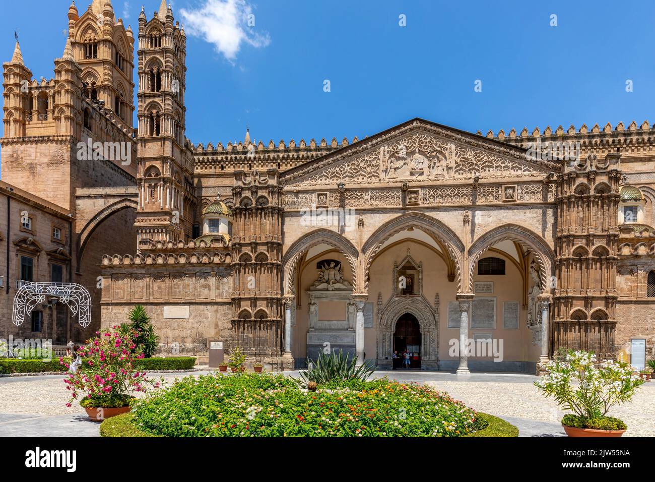 Palermo, Italy: July 6, 2020: Palermo Cathedral is the cathedral church ...