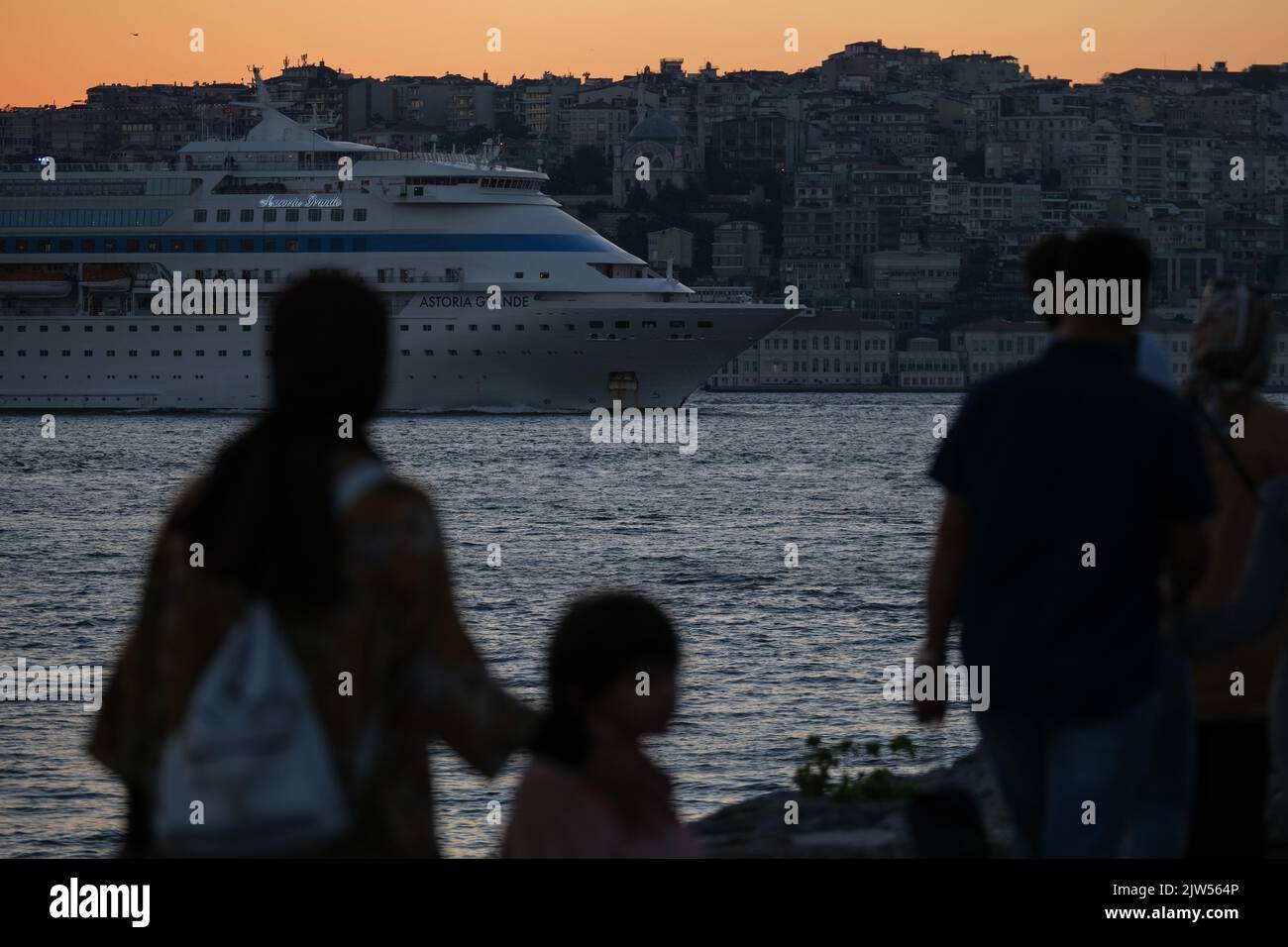 Istanbul, Turkey. 2nd Aug, 2022. Carrying Russian tourists, Astoria ...