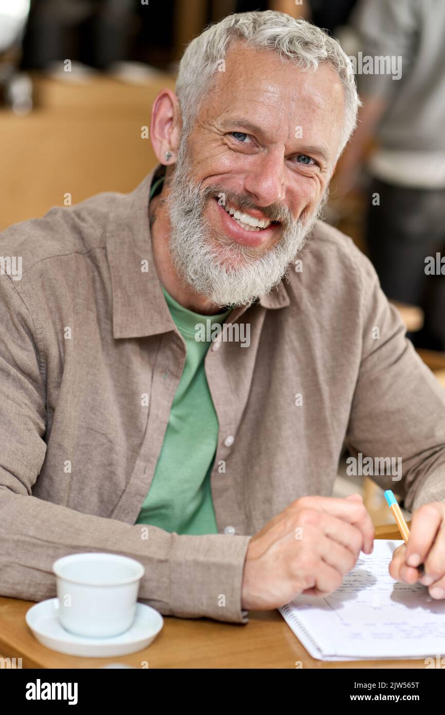 Modern teacher hipster writing hi-res stock photography and images - Alamy