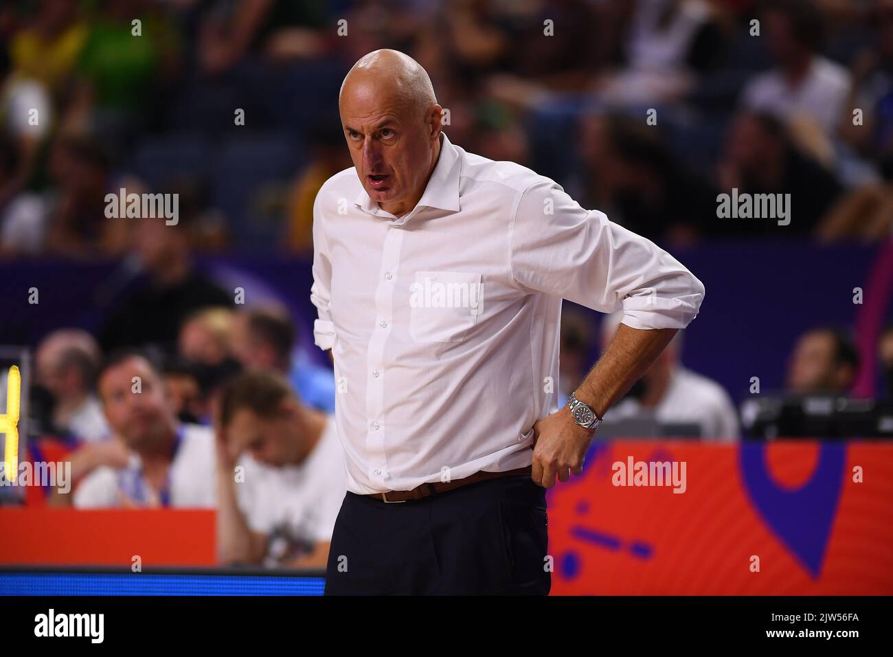 COLOGNE, GERMANY - SEPTEMBER 1, 2022: Stojan Ivković. The basketball ...