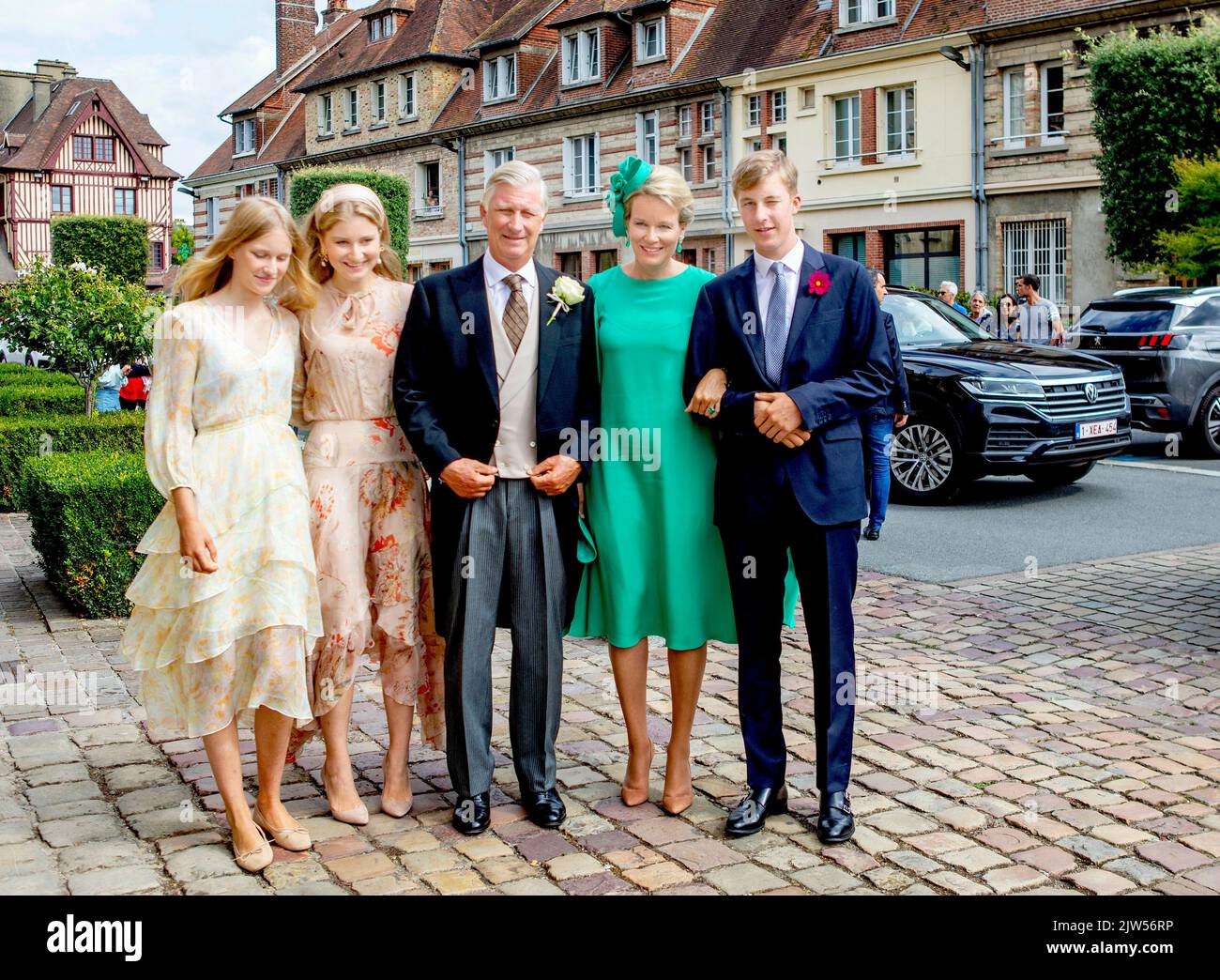 King Filip, Queen Mathilde, Crown Princess Elisabeth, Prince Emmanuel ...