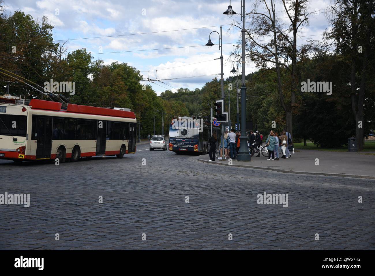 Solaris Trollino trolleybus Stock Photo - Alamy