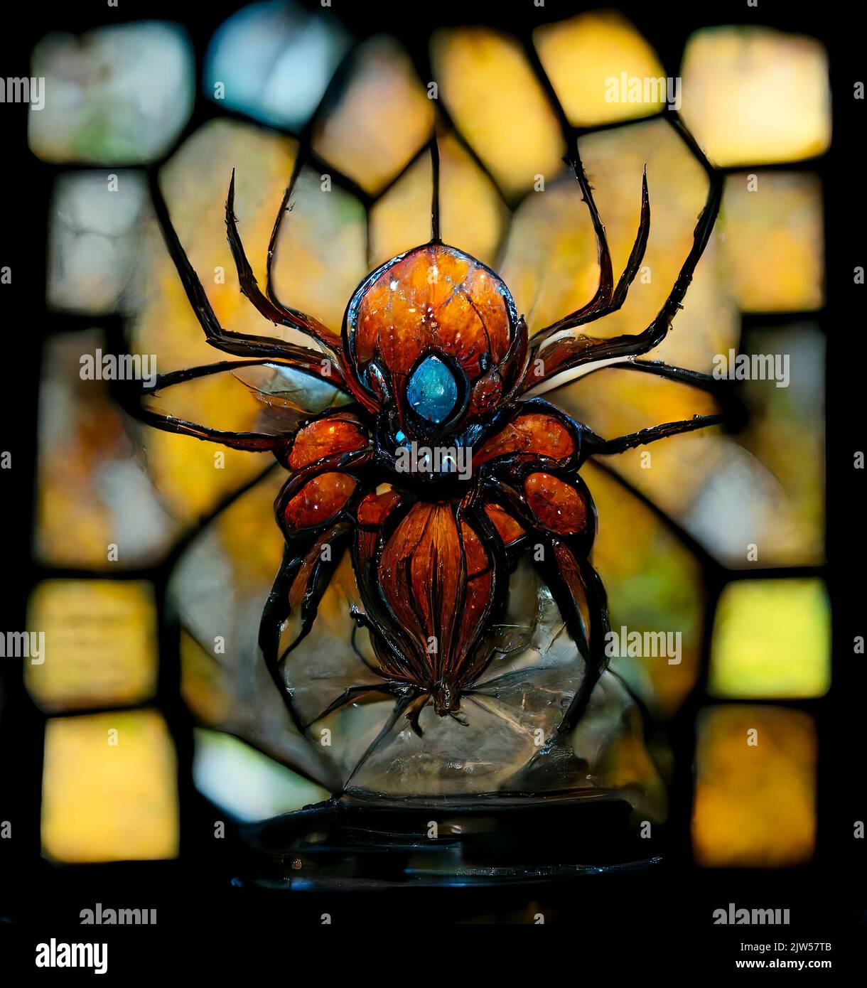 Horror stained glass hi-res stock photography and images - Alamy