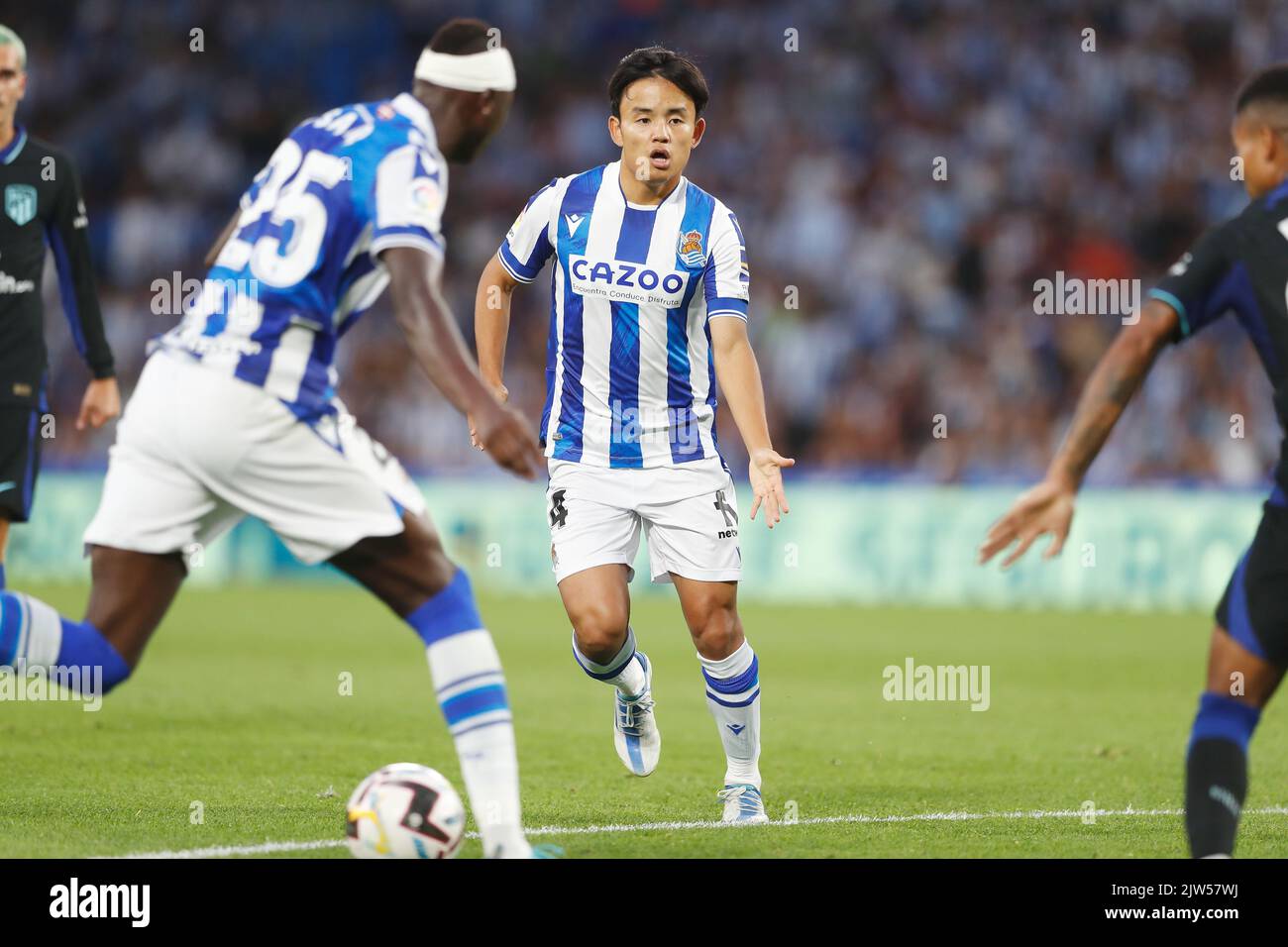 San Sebastian, Spain. 3rd Sep, 2022. Takefusa Kubo (Sociedad) Football ...