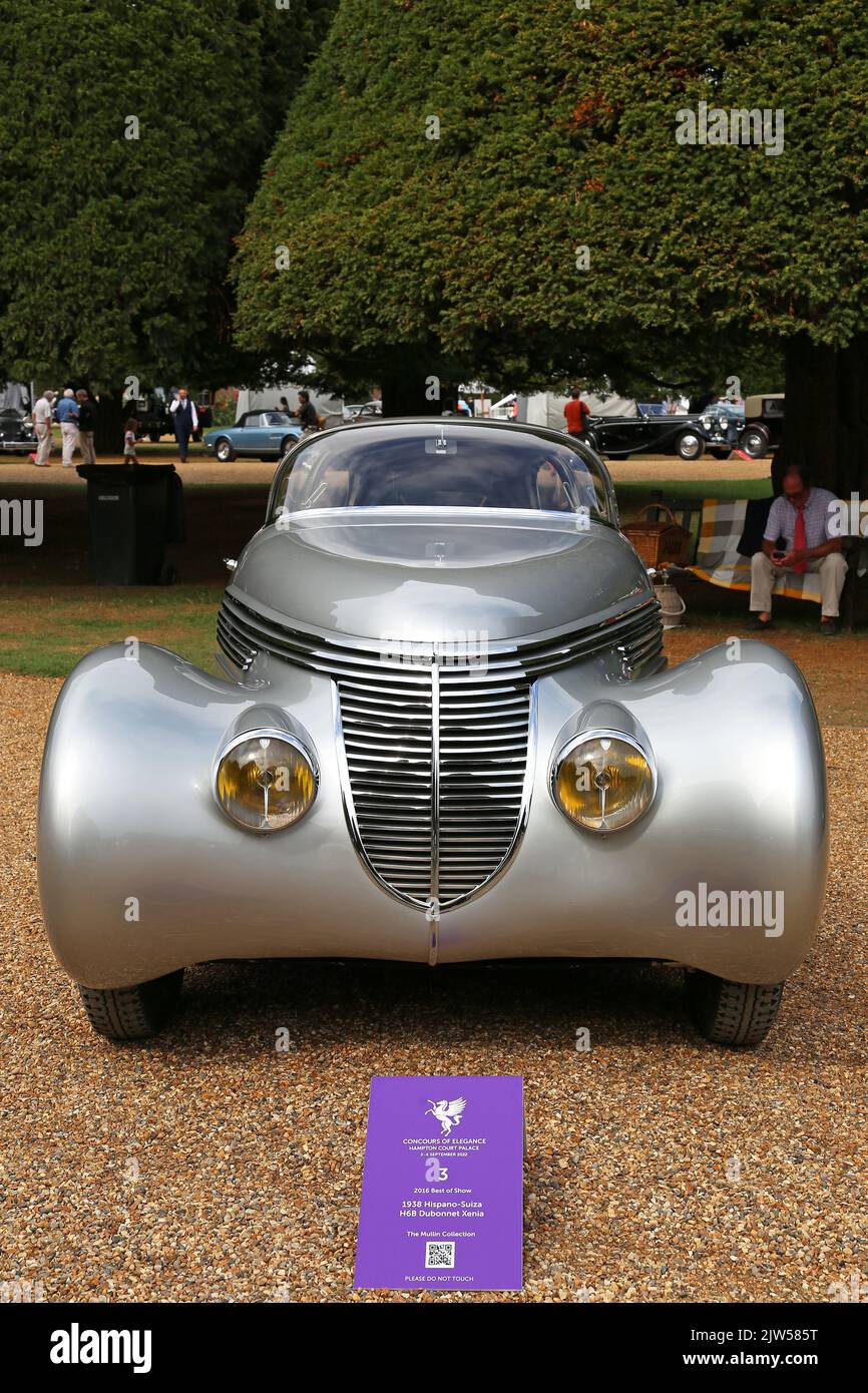 Hispano-Suiza H6B Dubonnet Xenia (1938). Concours of Elegance 2022 ...