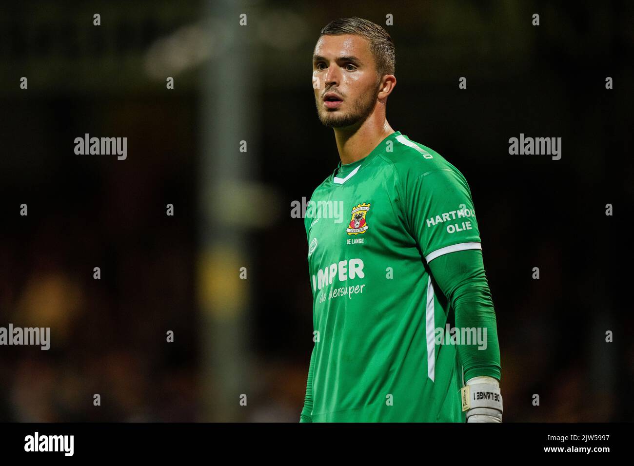 Deventer - Go Ahead Eagles keeper Jeffrey de Lange during the match ...