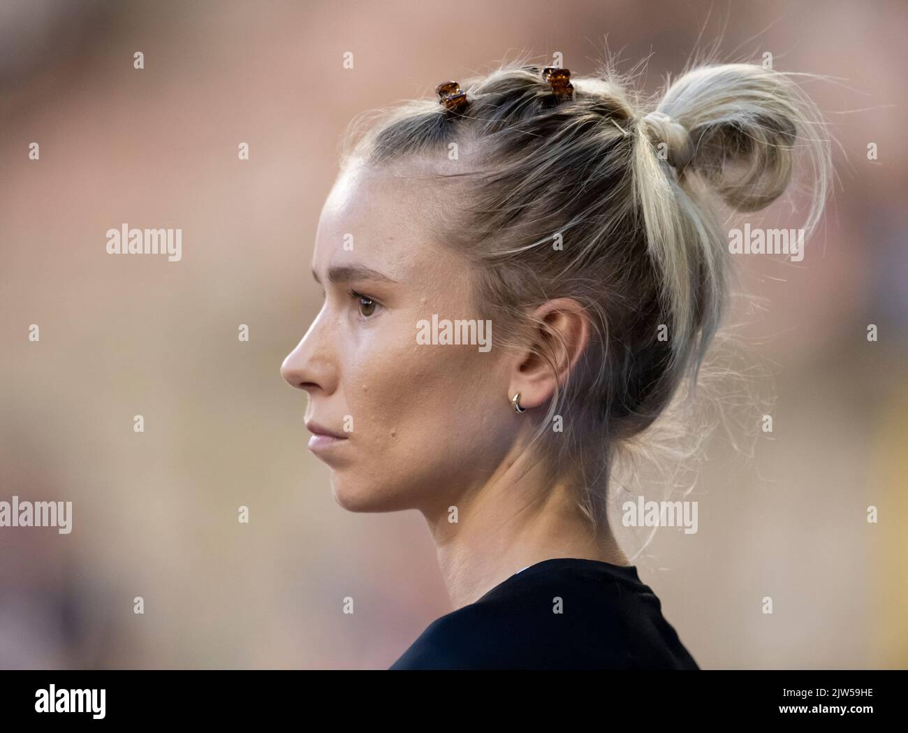 Eleanor Patterson of Australia competing in the women’s high jump at ...