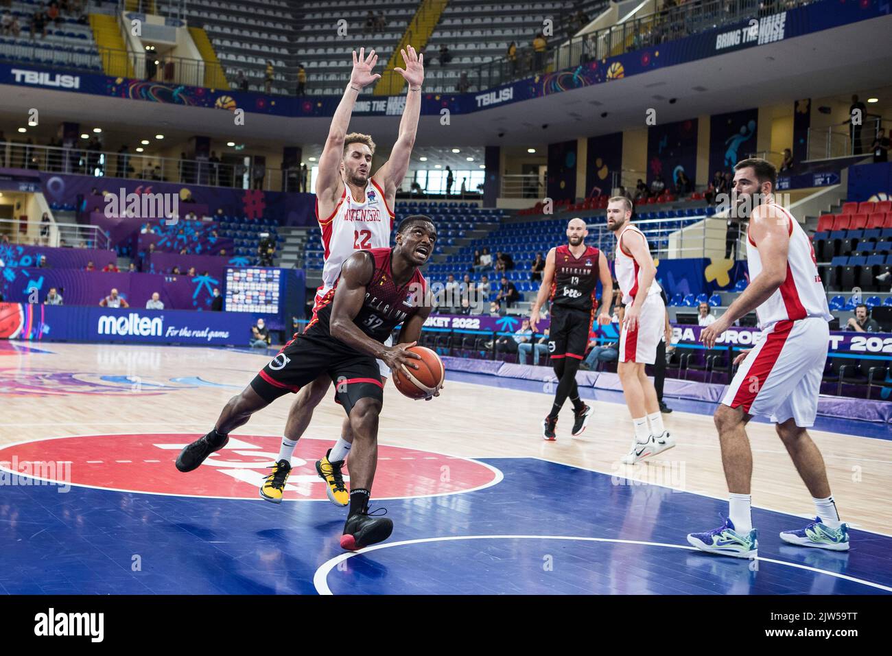 Retin Obasohan of Belgium pictured during the match between Montenegro ...