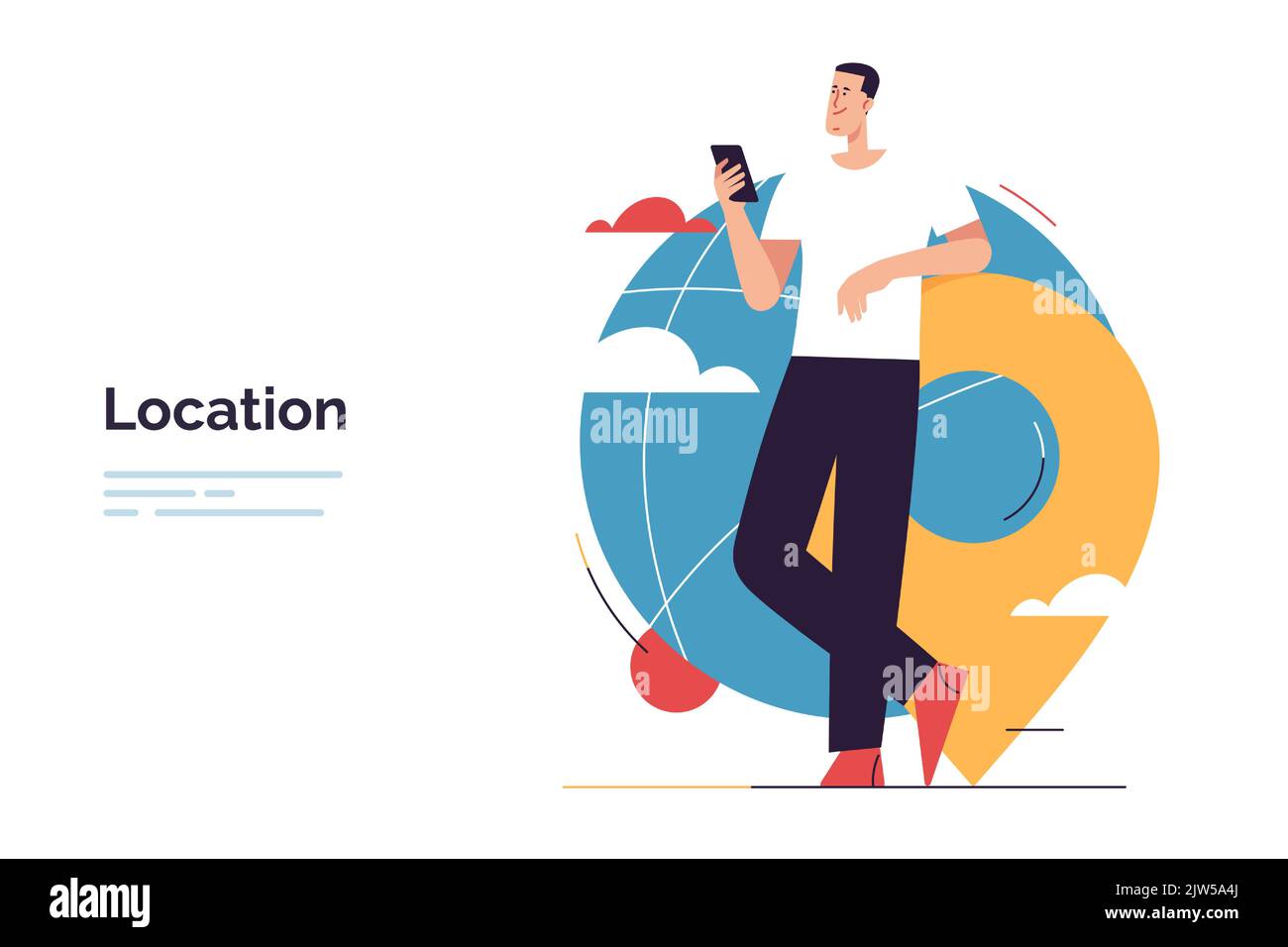 Change of location Stock Vector Images - Alamy