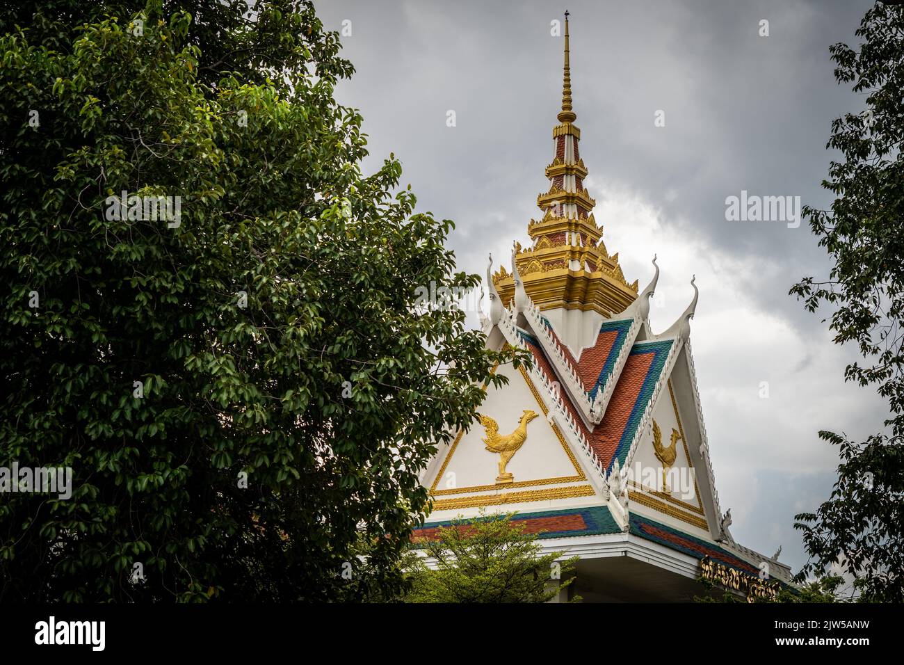 Phnom Penh, Cambodia. 3rd Sep, 2022. One of many stupas seen at Wat ...