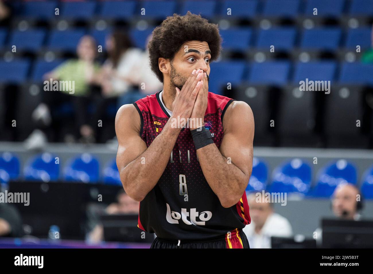 Jean-Marc Mwema of Belgium pictured during the match between Montenegro ...