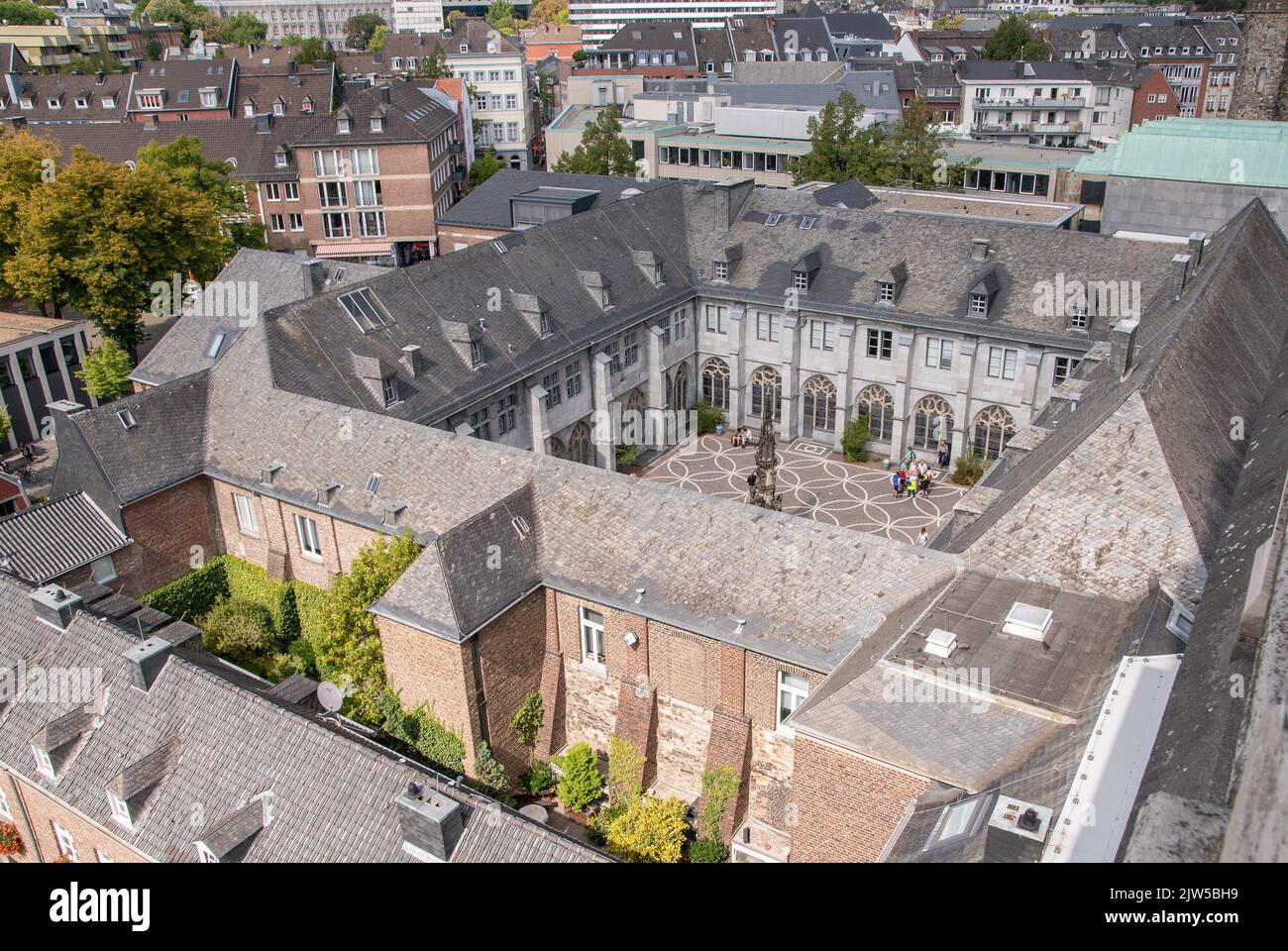 Aachen September 2022: View of the old town from the roof of the cathedral Stock Photo - Alamy