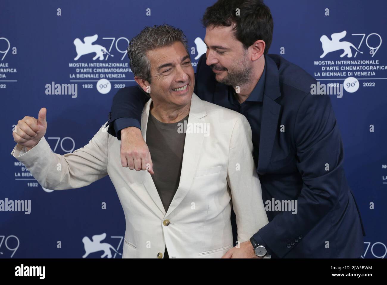 Venice, Italy, 3rd September, 2022, Ricardo Darin and director Santiago ...