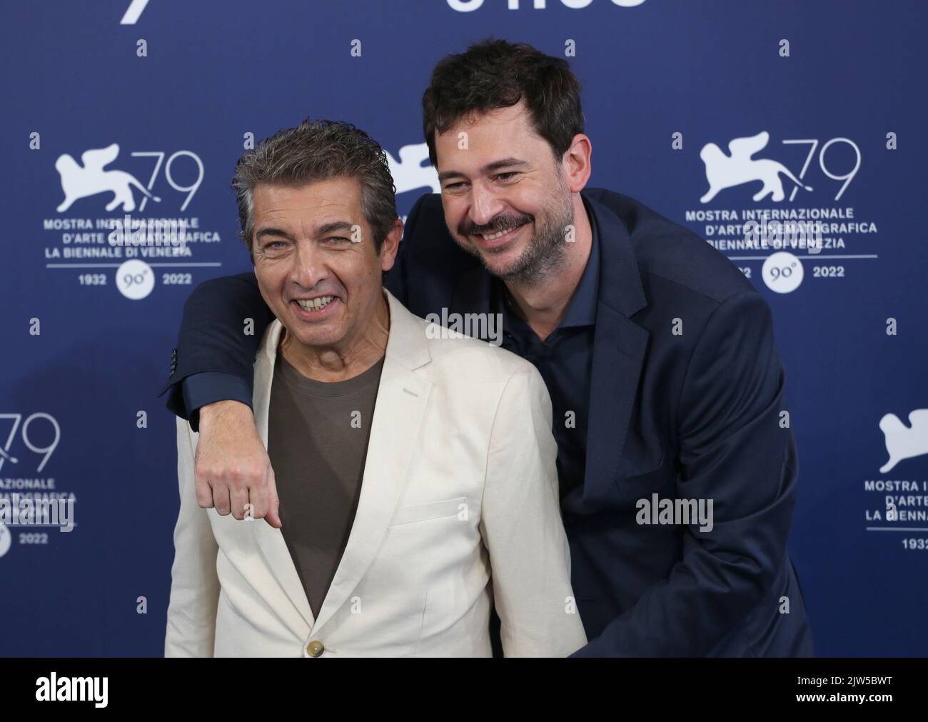 Venice, Italy, 3rd September, 2022, Ricardo Darin and director Santiago ...
