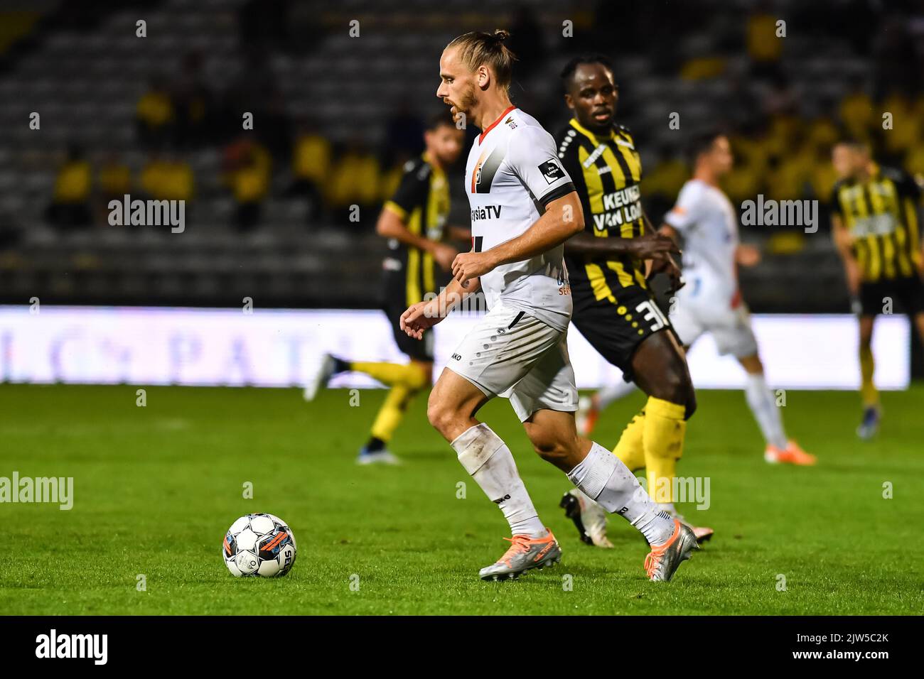 Deinze's Alessio Staelens (7) pictured during a soccer match between ...