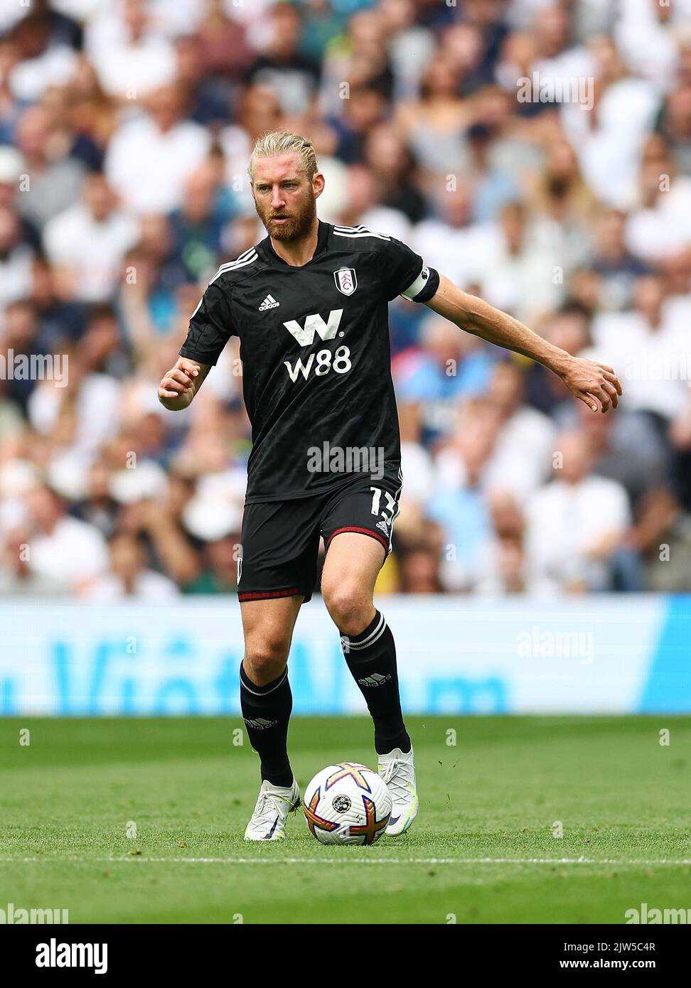 London, England, 3rd September 2022. Tim Ream of Fulham during the ...