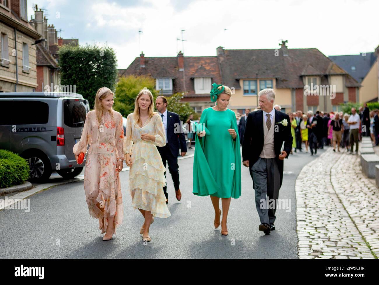 King Filip, Queen Mathilde, Crown Princess Elisabeth and Princess ...