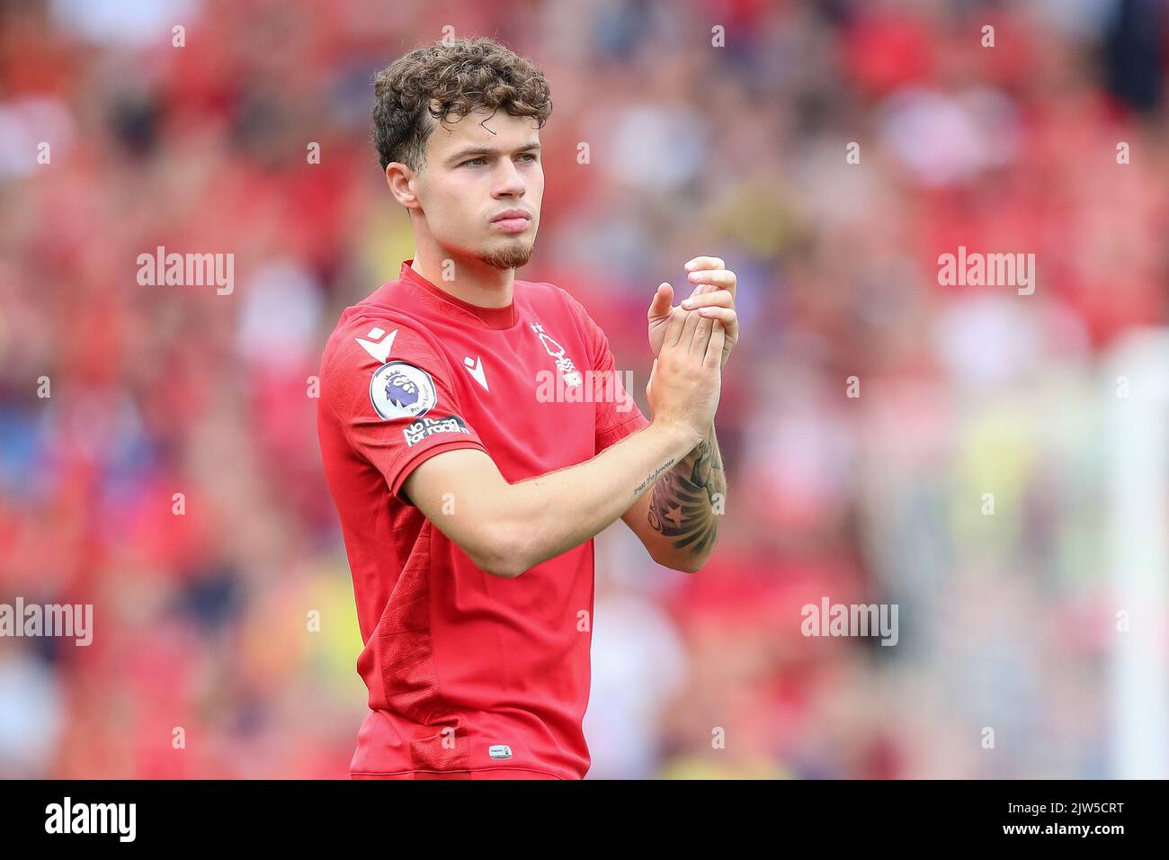 Neco Williams #7 of Nottingham Forest during the Premier League match ...