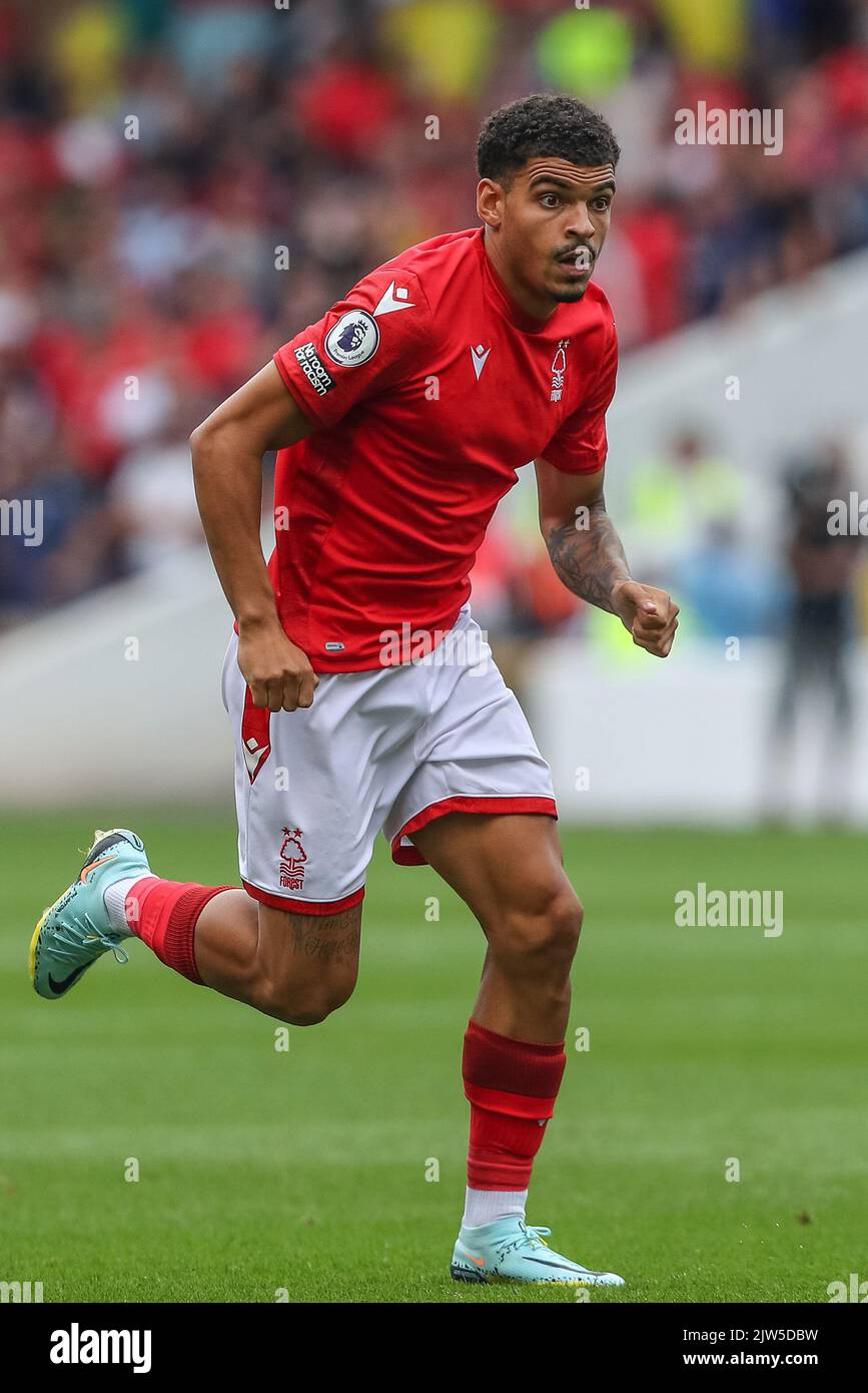 Morgan Gibbs-White #10 of Nottingham Forest during the Premier League ...