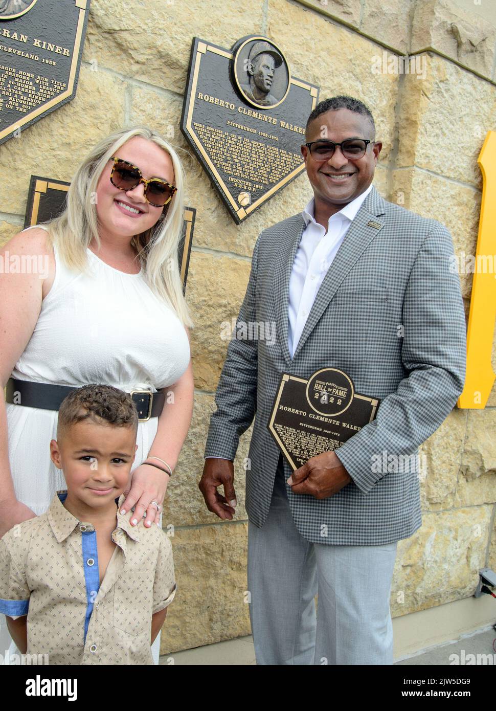 Pittsburgh, United States. 03rd Sep, 2022. Roberto Clemente Jr. and ...