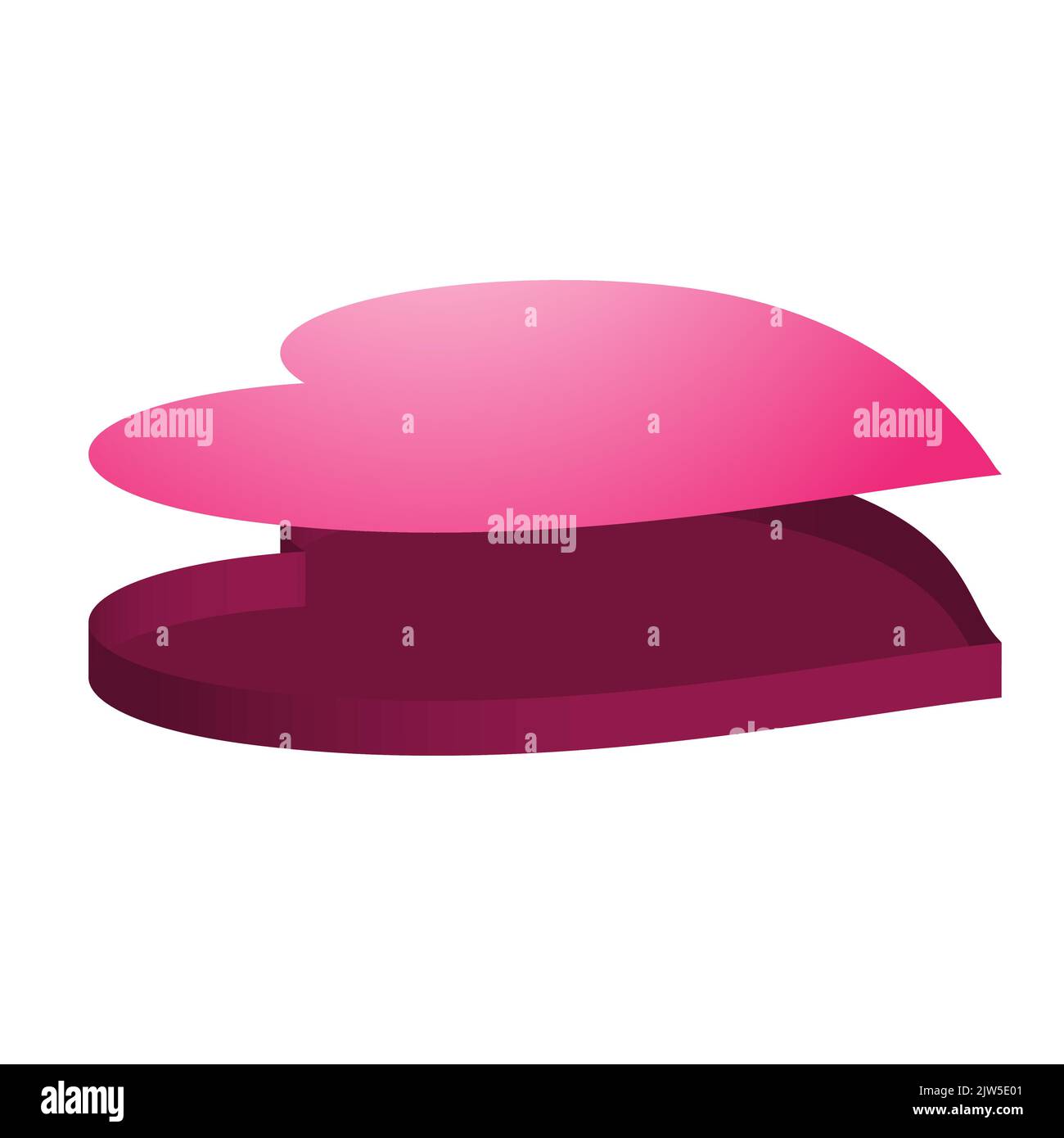 Hearts vector icon collection. Valentine's day romance symbols Stock ...