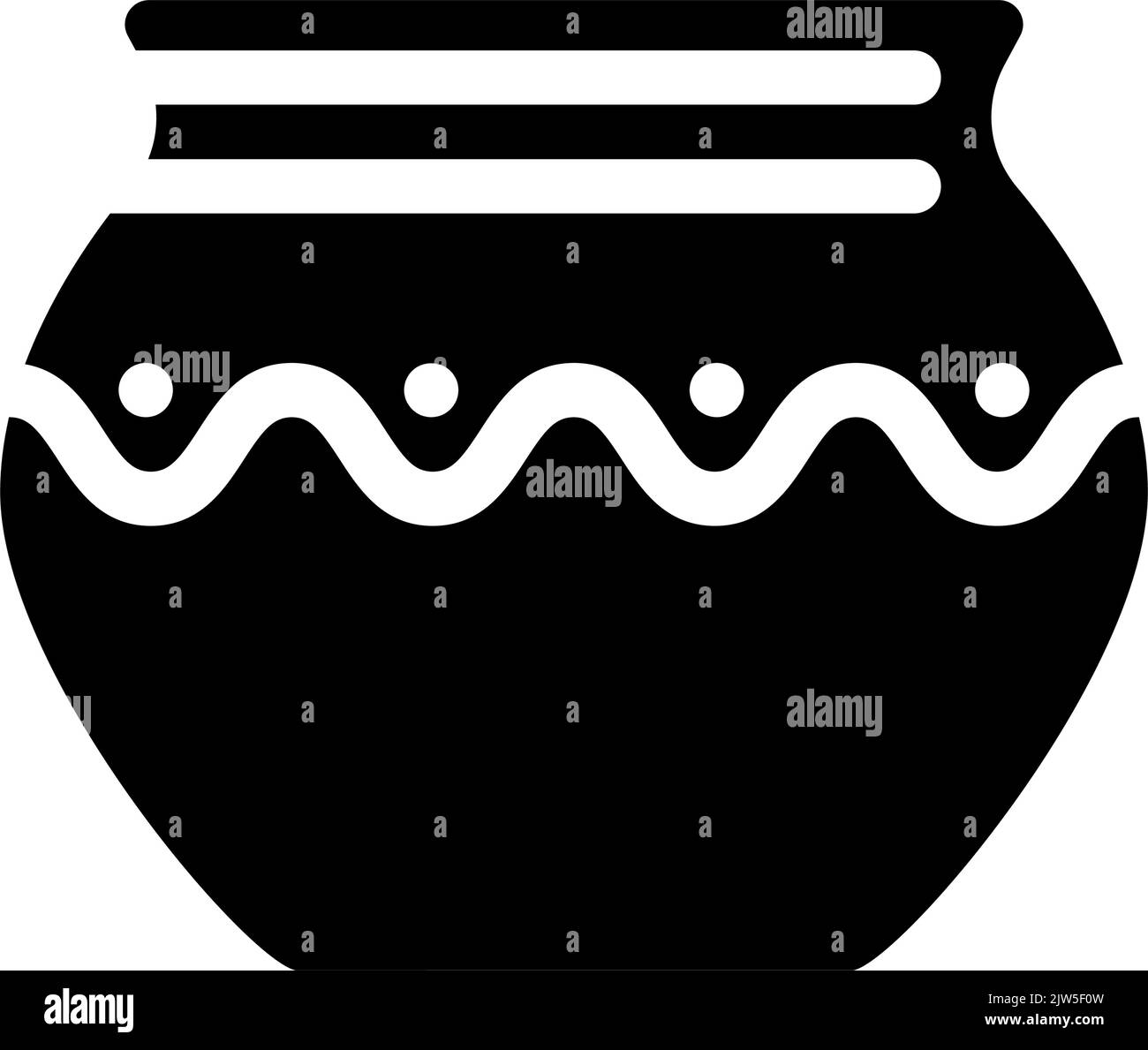 craft clay crockery glyph icon vector illustration Stock Vector Image ...