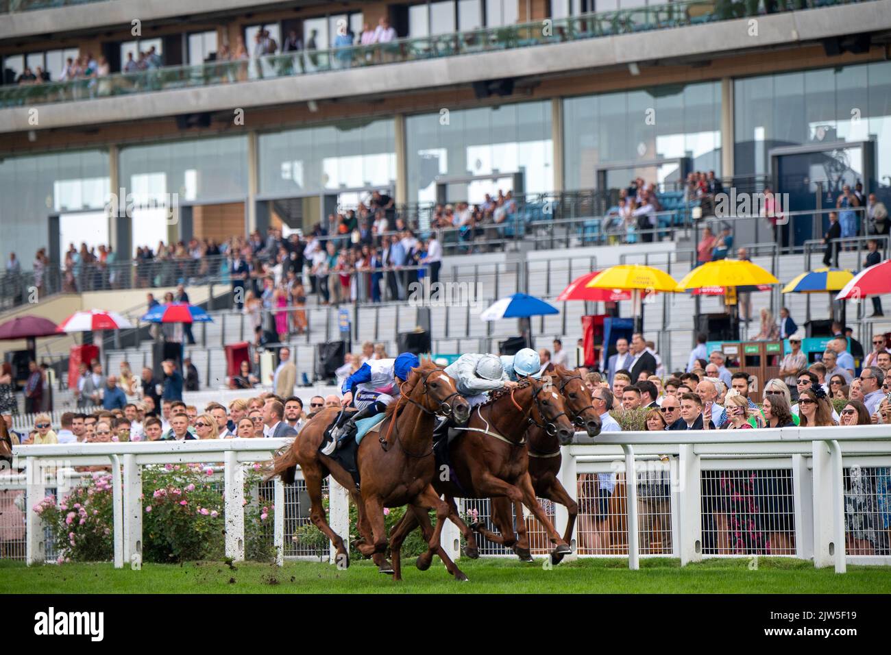 Ascot, Berkshire, UK. 3rd September, 2022. In a tense and thrilling ...