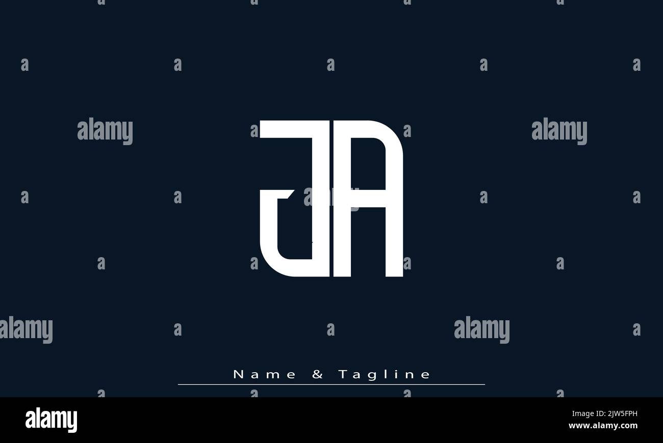 Alphabet letters Initials Monogram logo JA , AJ Stock Vector Image ...