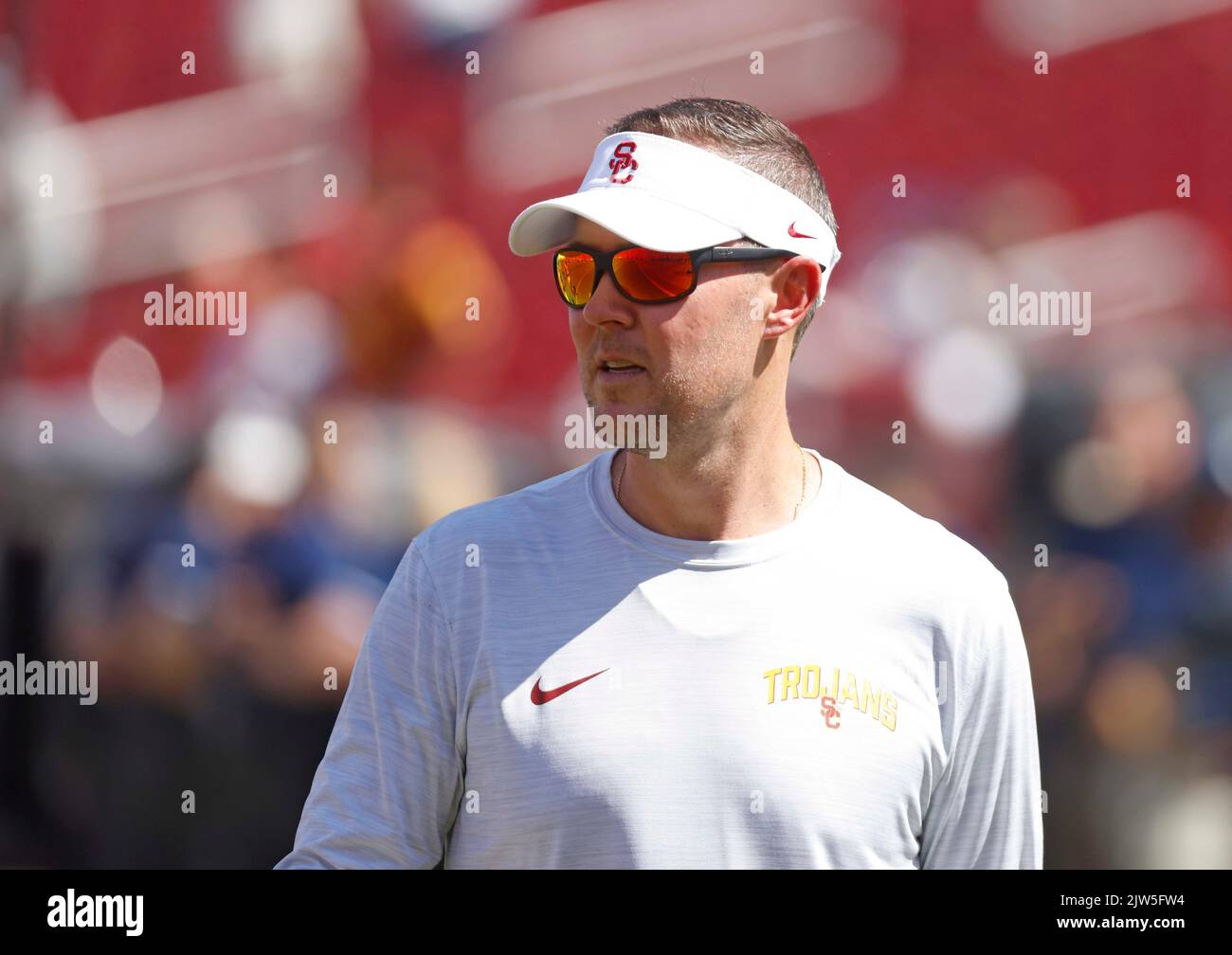 September 03, 2022 USC Trojans head coach Lincoln Riley in action ...