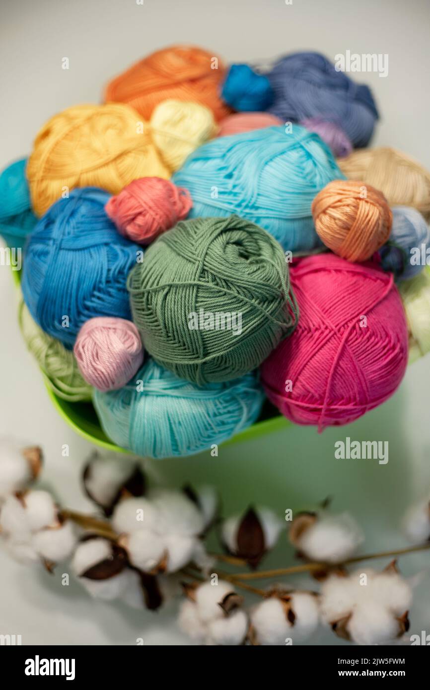 Bright yarn hi-res stock photography and images - Alamy
