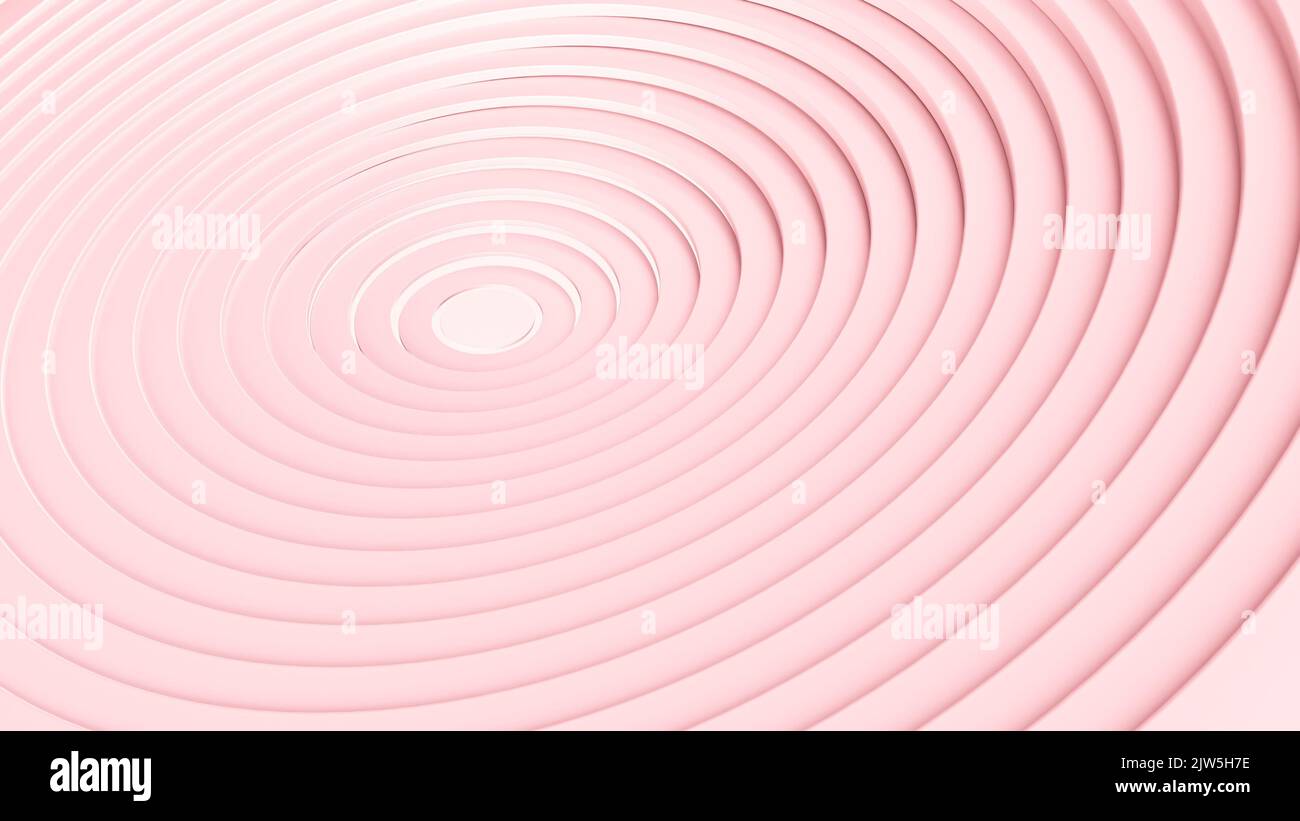 A 3d rendered abstract Pink Concentric circle Stock Photo - Alamy
