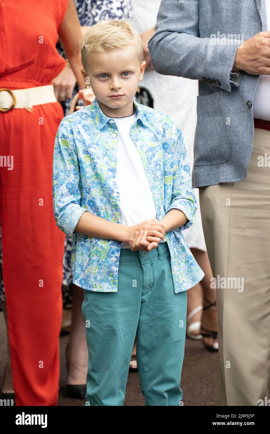 Prince Jacques of Monaco attends the Monaco annual picnic, on September ...