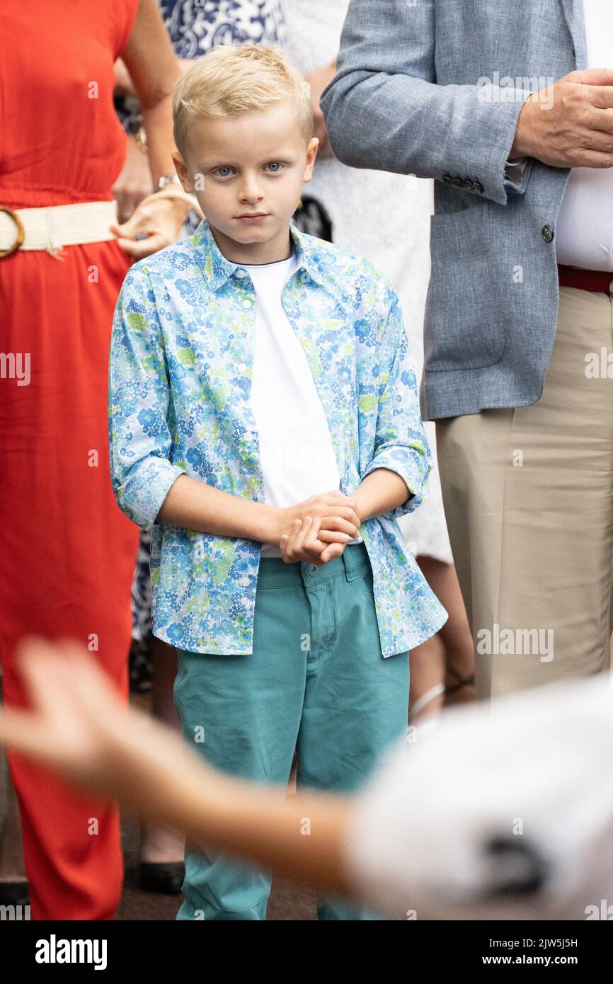 Prince Jacques of Monaco attends the Monaco annual picnic, on September ...