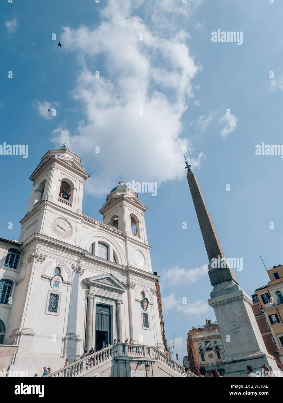 The Church of Trinita dei Monti in Rome, Italy Stock Photo - Alamy