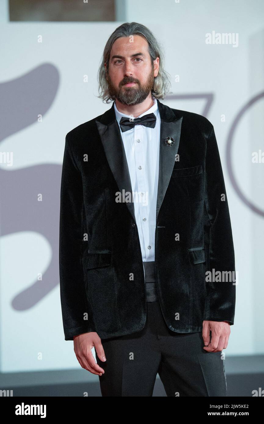 Ti West arriving at the Pearl Premiere during the 79th Venice International Film Festival ...