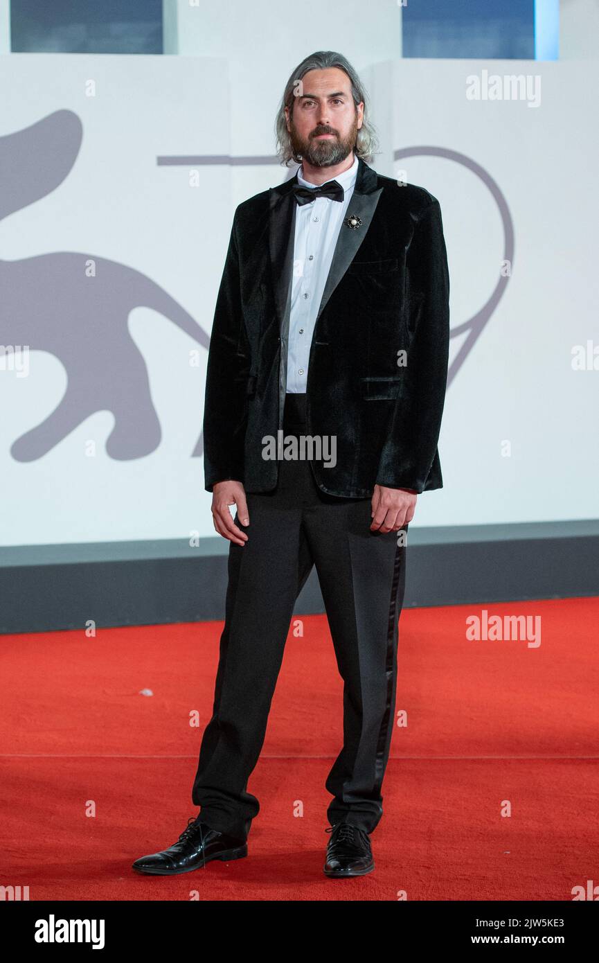 Ti West arriving at the Pearl Premiere during the 79th Venice International Film Festival ...