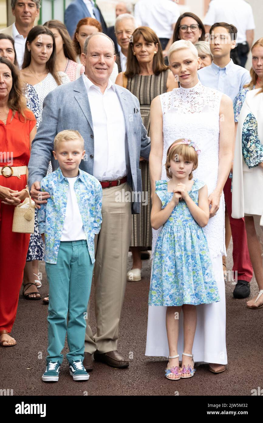 Princess Charlene of Monaco, Prince Jacques of Monaco, Prince Albert II ...