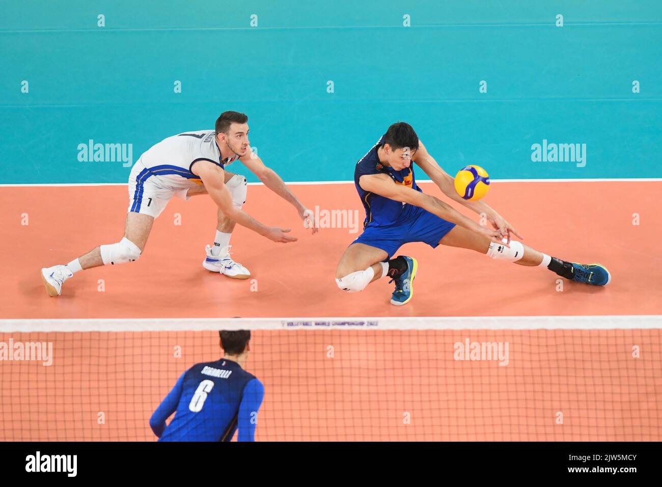 Alessandro Michieletto (Italy). Volleyball World Championship 2022. Round of 16 Stock Photo - Alamy