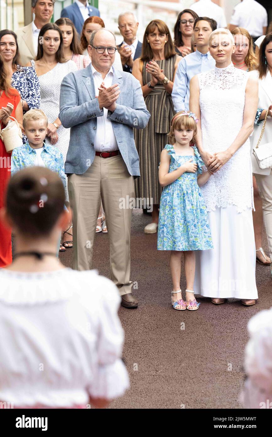 Princess Charlene of Monaco, Prince Jacques of Monaco, Prince Albert II ...