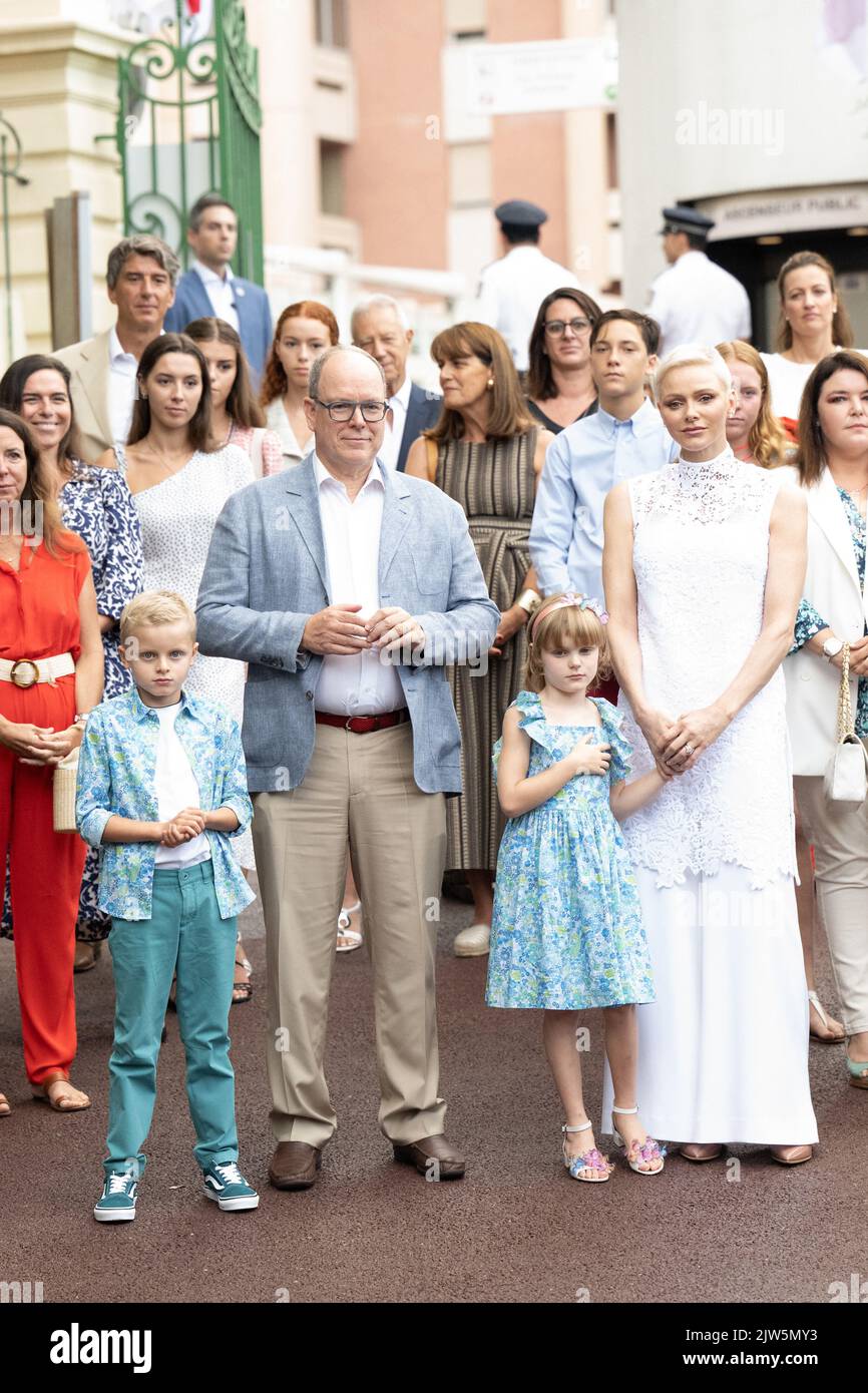 Princess Charlene Of Monaco Prince Jacques Of Monaco Prince Albert Ii Of Monaco And Princess