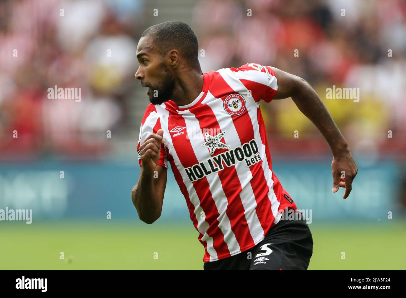 Rico Henry #3 of Brentford during the Premier League match Brentford vs ...