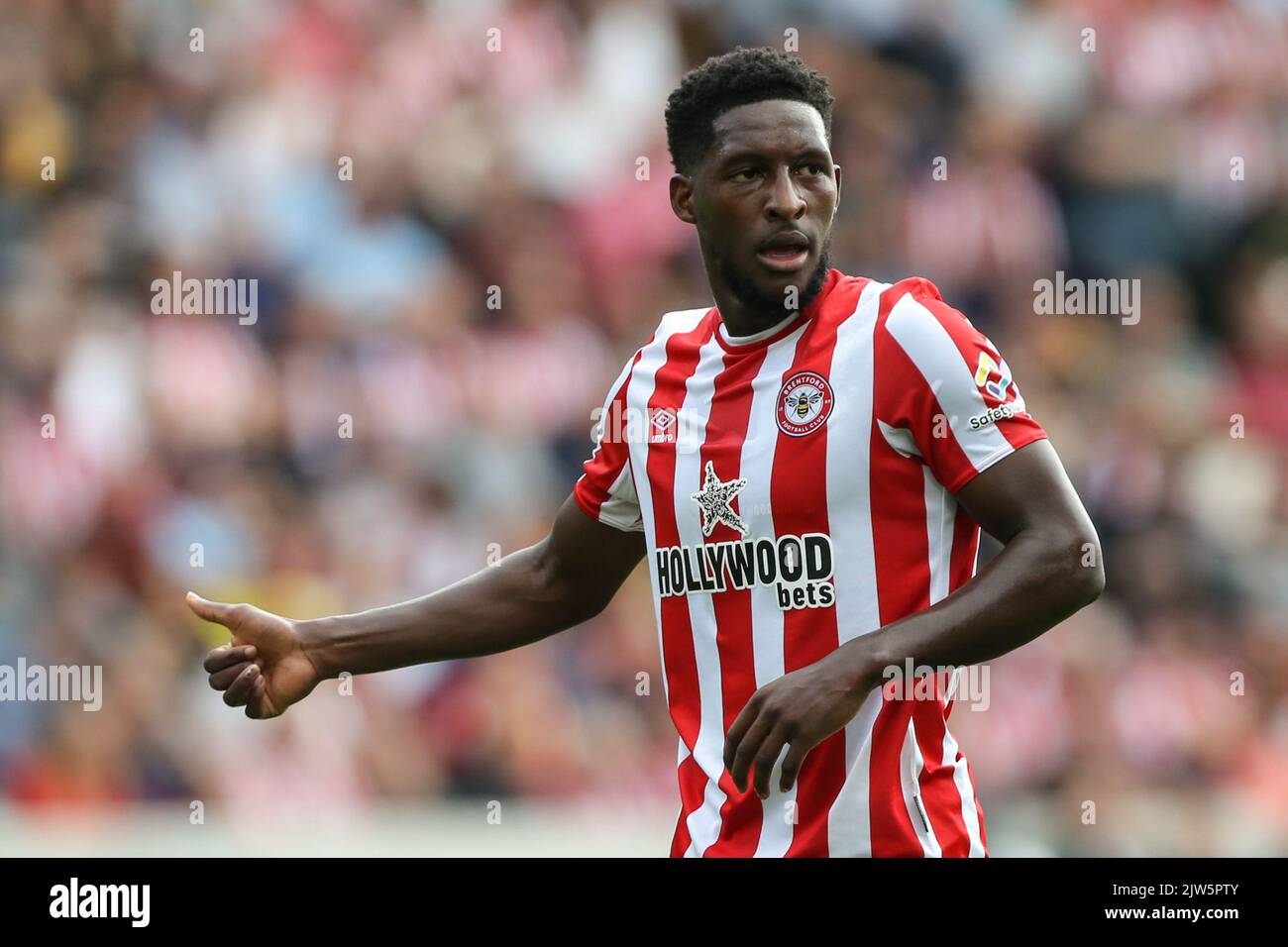 Shandon Baptiste #26 of Brentford during the Premier League match ...