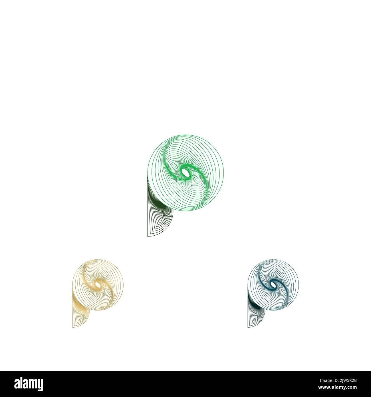 P, PP, Abstract initial monogram letter alphabet logo design Stock ...