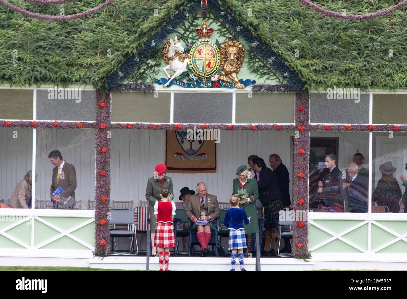 Braemar, UK. 03rd Sep, 2022. Charles, Prince of Wales attends the ...