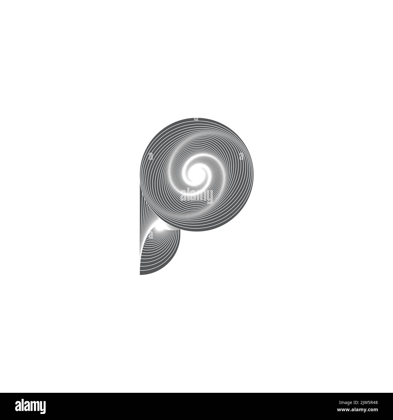 P, PP, Abstract initial monogram letter alphabet logo design Stock ...