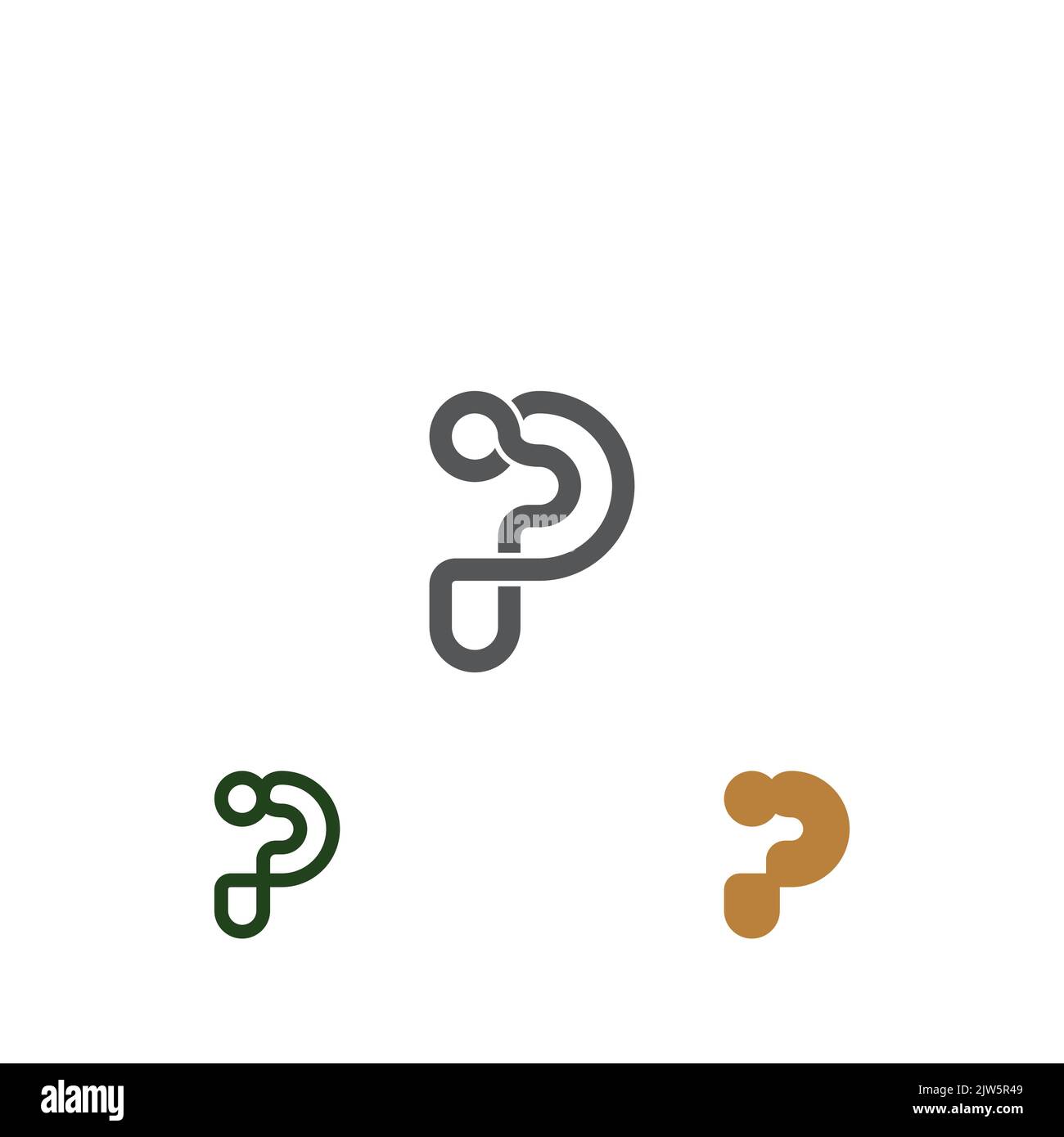 P, PP, Abstract initial monogram letter alphabet logo design Stock ...