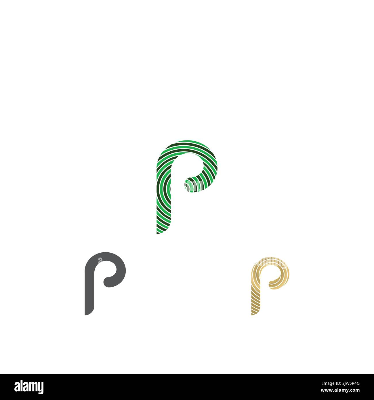 P, PP, Abstract initial monogram letter alphabet logo design Stock ...