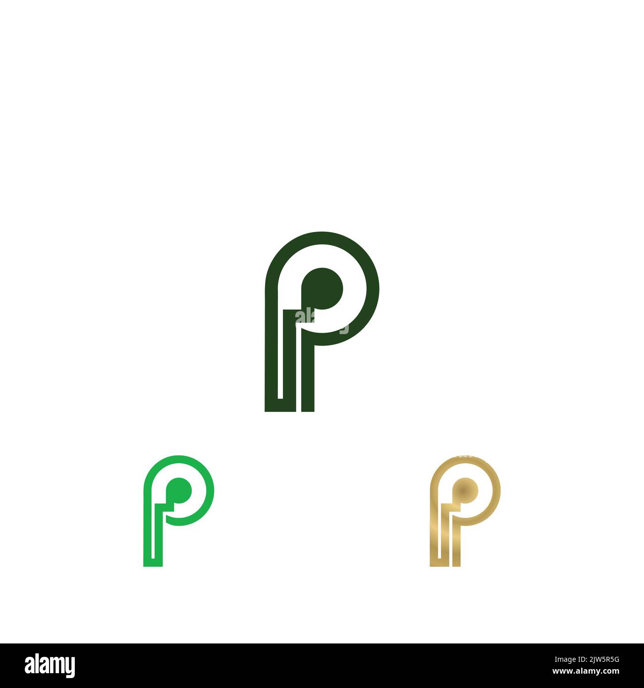 P, PP, Abstract initial monogram letter alphabet logo design Stock ...